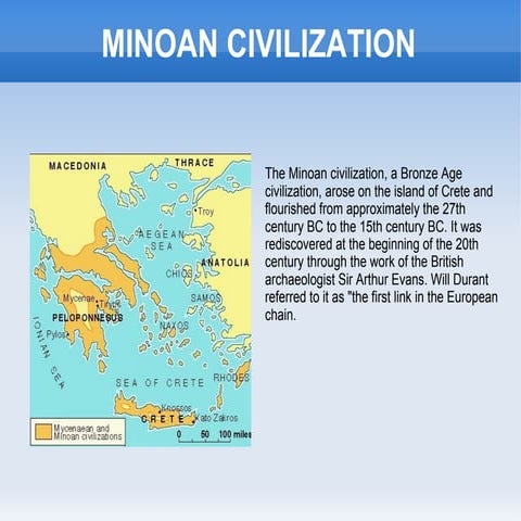 The Minoan civilisation | PPTX