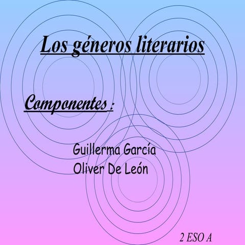 Esquema de los géneros literarios. | PPT