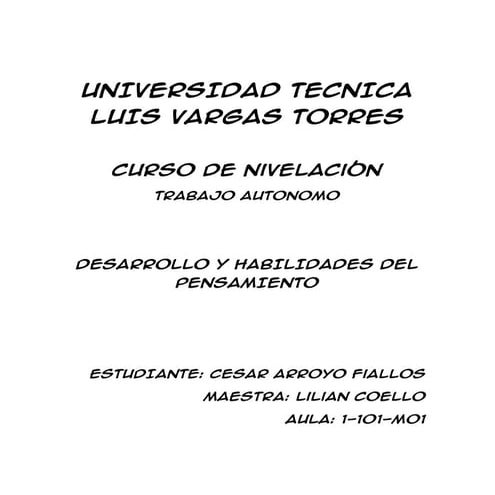 Trabajo autonomo cesar arroyo | DOCX