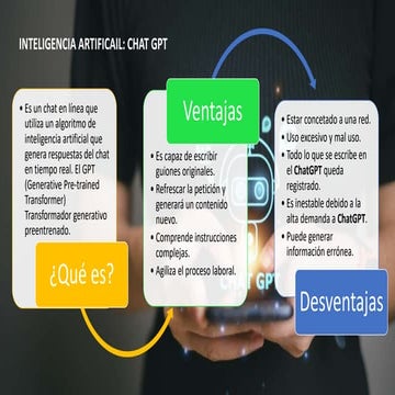 Chat GPT sus ventajas y desventajas para su uso | PPTX
