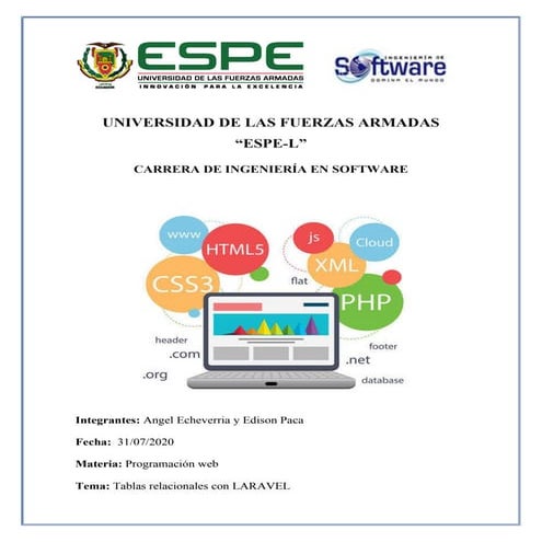 Tablas Relaciones Proyecto Laravel Pdf Databases Computer