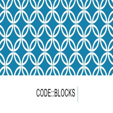 CODEBLOCKS | PPTX | Programming Languages | Computing