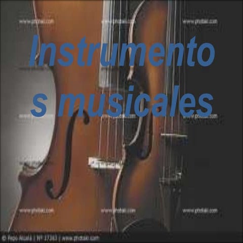 Presentación de los instrumentos musicales | PPT