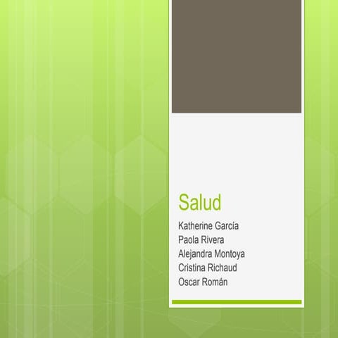 la salud | PPTX