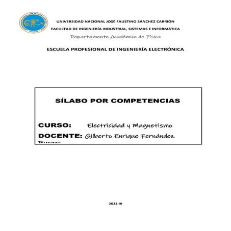 Hoja De Trabajo Sobre Magnetismo En Formato Pdf