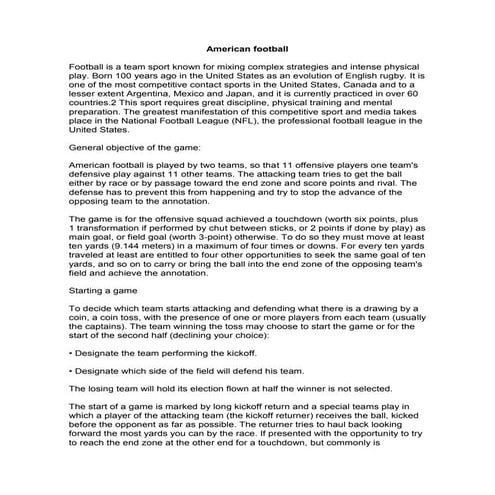 project on football for physical education | DOCX