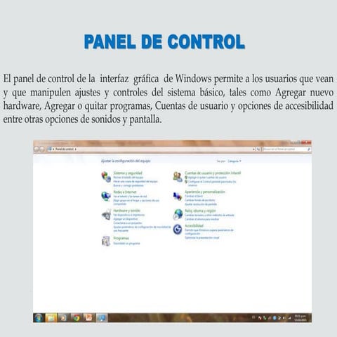 Panel de control | DOCX