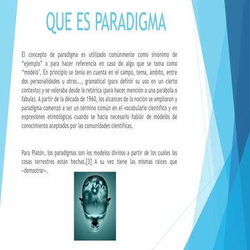 Significado de paradigmas y tipos de paradigmas | PPTX