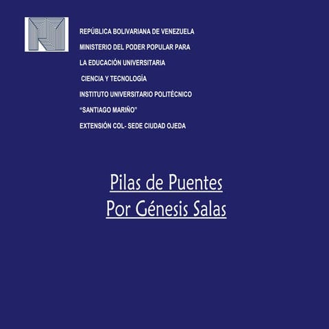 Trabajo de pilas de puentes genesis salas | PPT