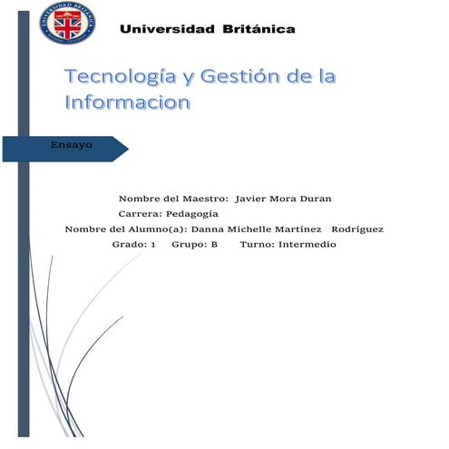 Pedagógia en las tecnologías de la información | PDF
