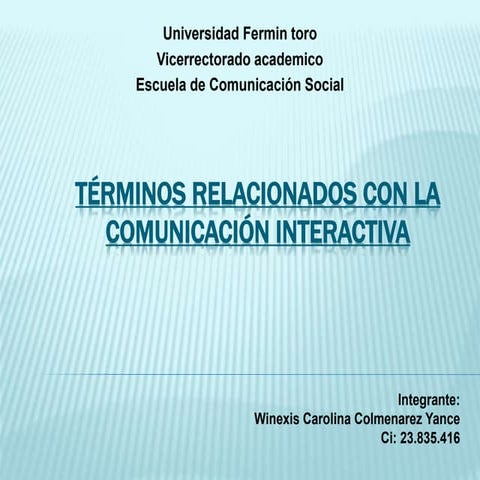 Comunicacion interactiva | PDF