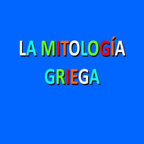 Mitología Griega: TIPOS QUIEN ERA ZEUS . | PPTX