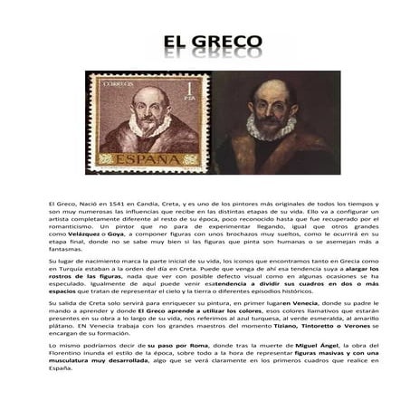 Trabajo el Greco | PDF