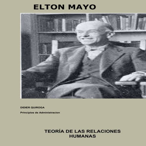 Trabajo elton mayo | DOCX