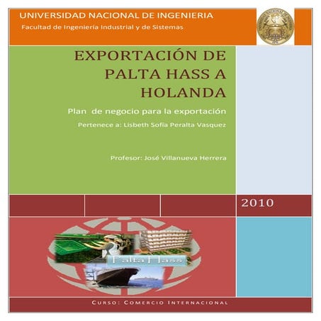 Trabajo Final Export Hass | PDF