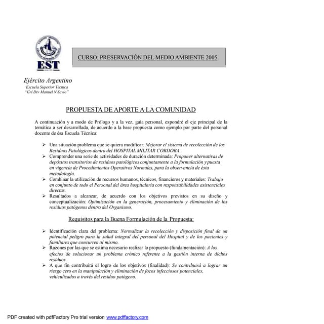 Trabajo final medio ambiente | PPTX