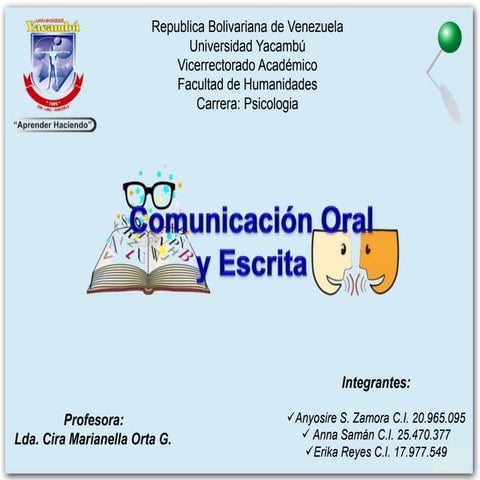 Comunicación Oral y Escrita | PPTX