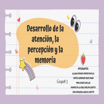 La memoria y atención | PPTX