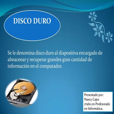 El disco duro | PPTX