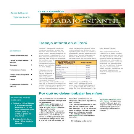 Trabajo infantil | PDF