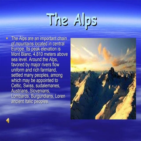 Europe Physical Features | PPT