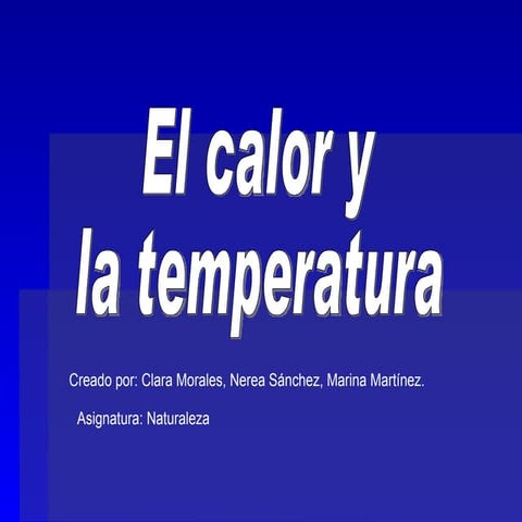 Calor y Temperatura | PPT