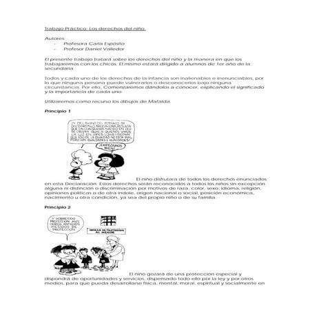 Hojas De Trabajo Sobre La Declaración De Derechos Para La Escuela ...