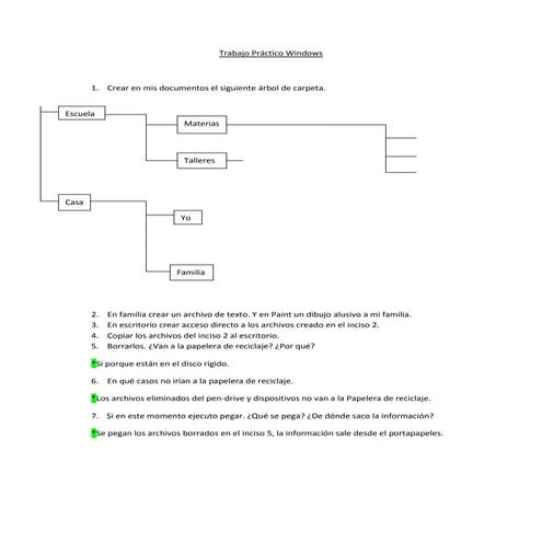 Trabajo práctico windows | DOCX | Computing | Technology & Computing