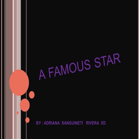 a famous star | PPTX