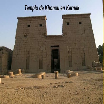 Templo de KHONSU, Karnak- EGIPTO | PPTX