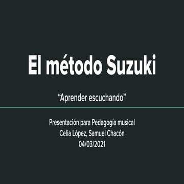 Trabajo suzuki samuel y celia | PDF