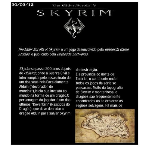 Skyrim básico | PDF