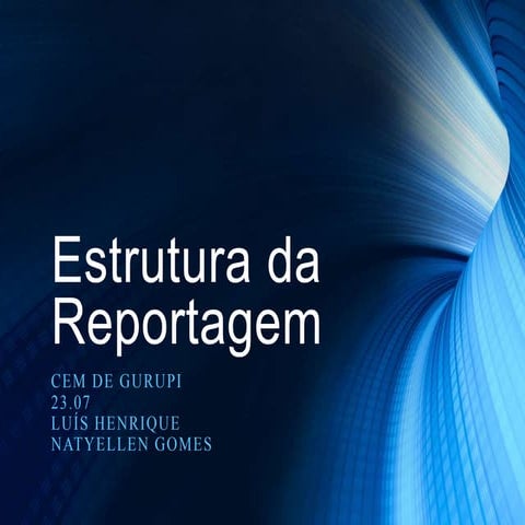 Reportagem ( Gênero textual - conceitos) | PPTX