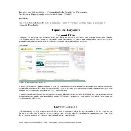 Trabalho layout elastico | PDF