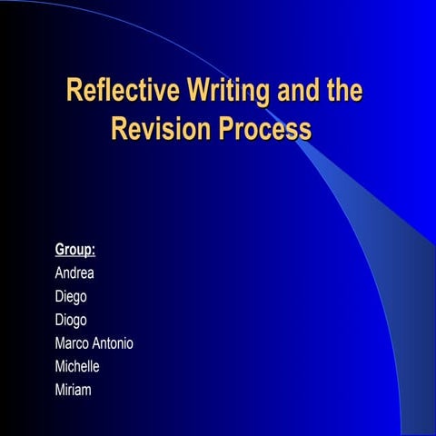 Reflective Writing | PPT