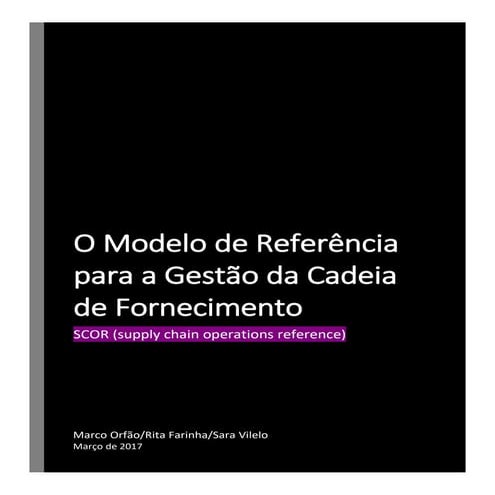 O Modelo SCOR | PDF