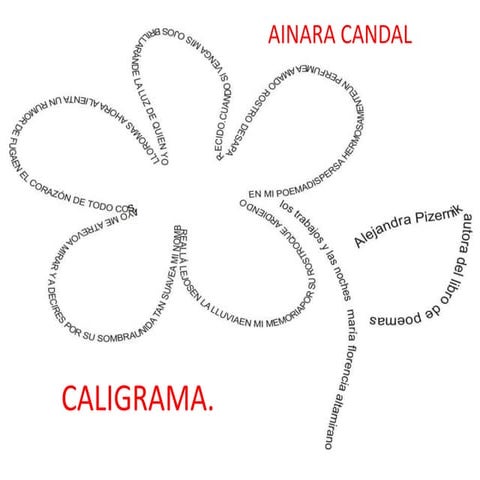 Traballo caligrama | PPT