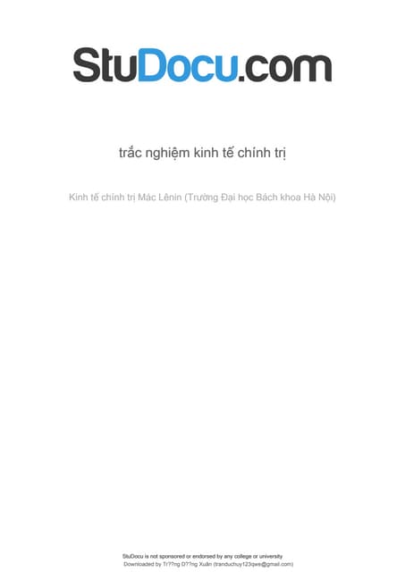 300 câu hỏi trắc nghiệm lý luận chính trị ( có đáp án )1 100 | PDF