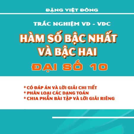 Trac nghiem-vd-vdc-ham-so-bac-nhat-va-bac-hai | PDF