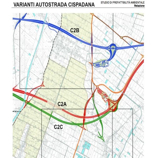 Tracciati c2 a-b-c della Cispadana | PDF