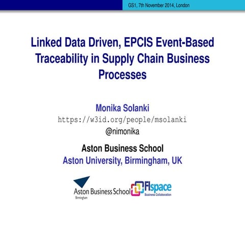 Linked data driven EPCIS Event-based Traceability across Supply chain ...