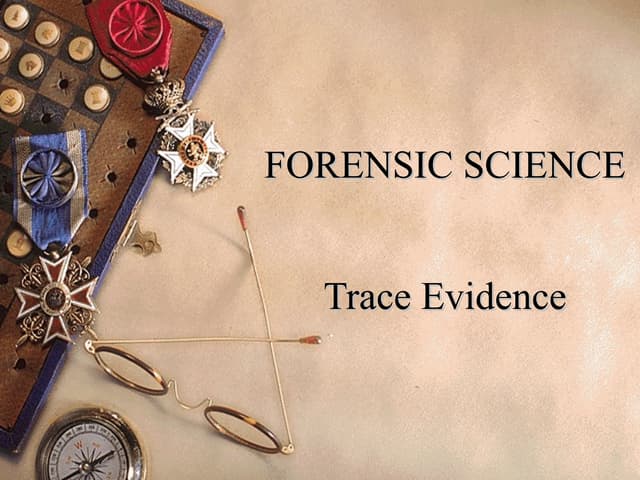 Forensic Fiber Analysis | PPTX