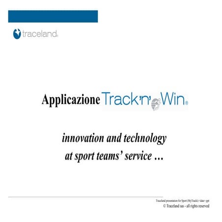TracK&Win(Sport tracking) | PDF | Smartphones | Consumer Electronics