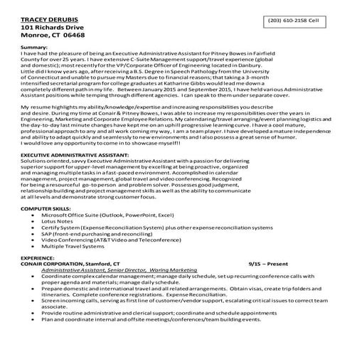 Tracey DeRubis Resume April 2017 | PDF