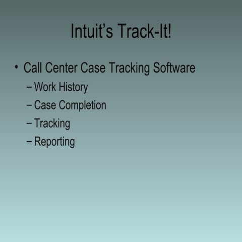 Track It! | PPT