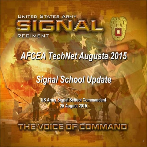 Signal Commandant Presentation: TechNet Augusta 2015 | PPTX
