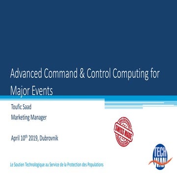 EENA2019: Track3 session2 Advanced command & control computing for ...