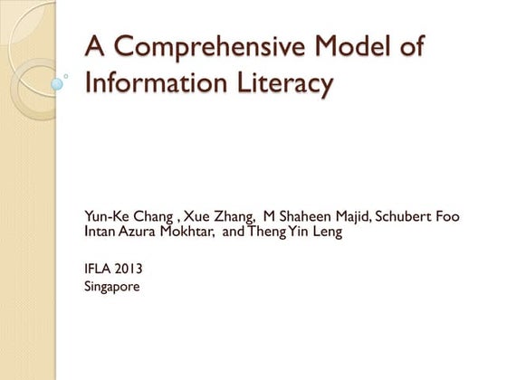 BIG 6 Information Literacy Model | PPTX | Search | Internet