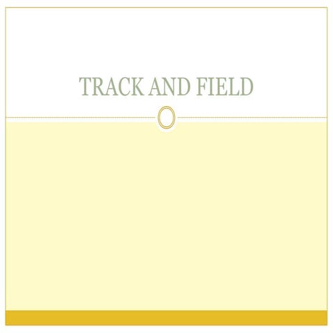 Track and field | PPTX