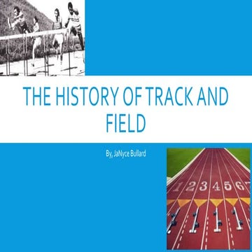 Track and field history | PPTX